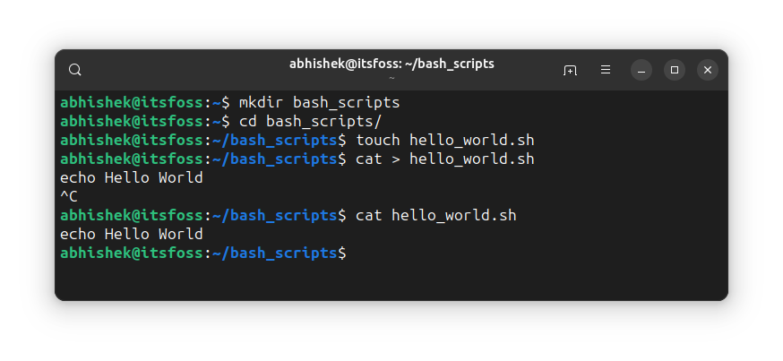 Bash Basics Series #1: Create and Run Your First Bash Shell Script ...