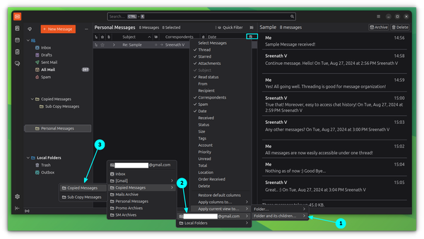 Tips And Tweaks For Handling Message Threads In Thunderbird Linux Punx