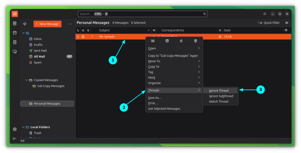 Tips and Tweaks for Handling Message Threads in Thunderbird - Linux Punx