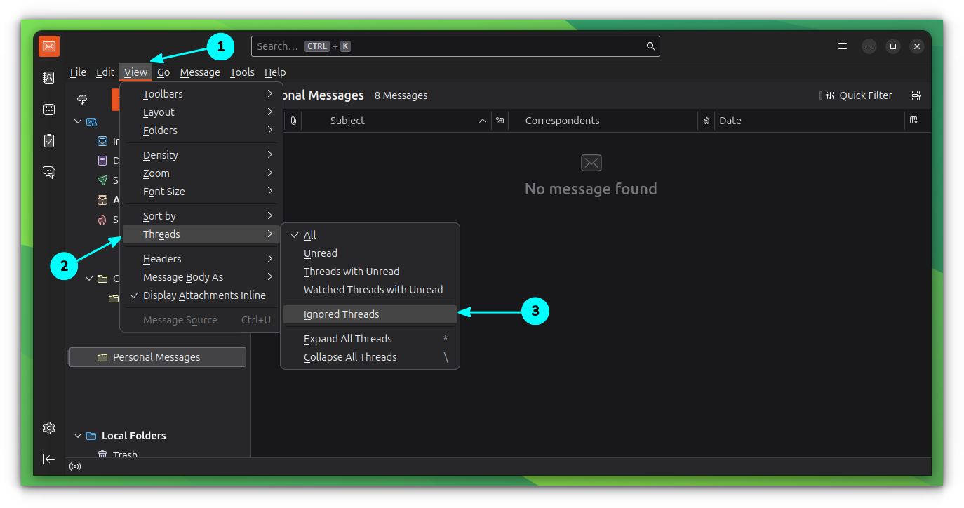 Tips And Tweaks For Handling Message Threads In Thunderbird Linux Punx