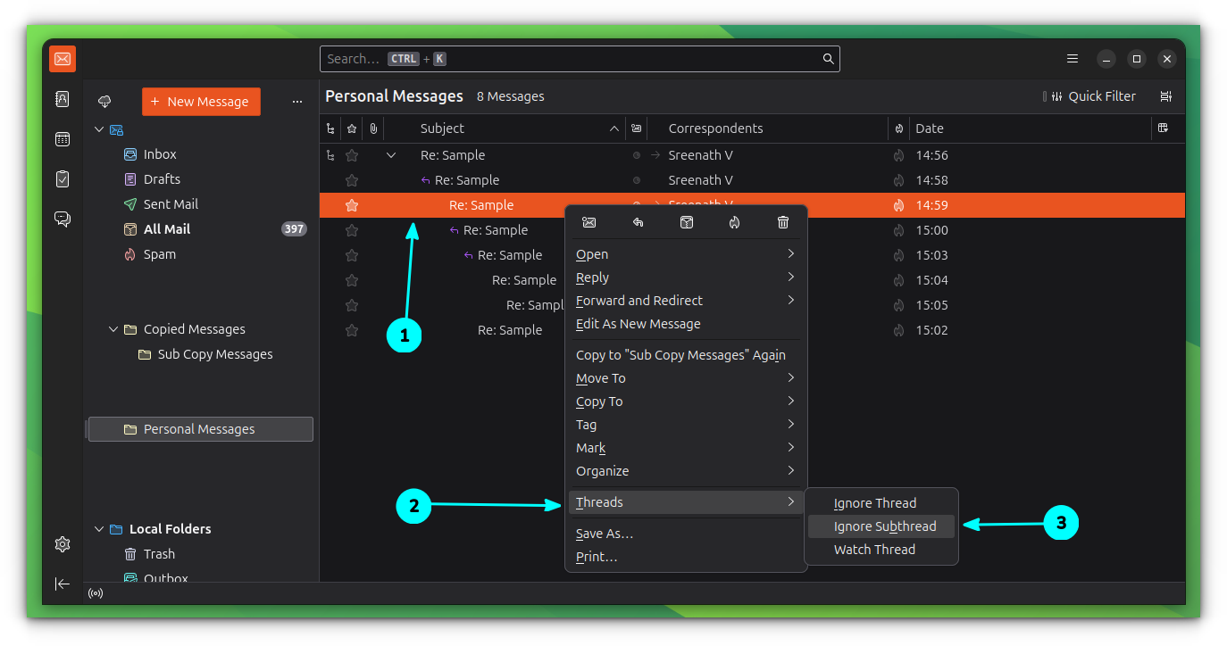 Tips and Tweaks for Handling Message Threads in Thunderbird - Linux Punx Tips and Tweaks for Handling Message Threads in Thunderbird - Linux Punx